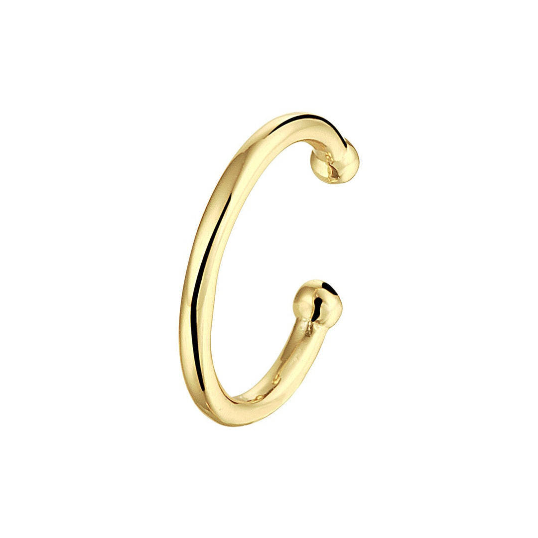 Vergulde zilveren earcuff – modern accent in goudkleur – Juwelier van ...
